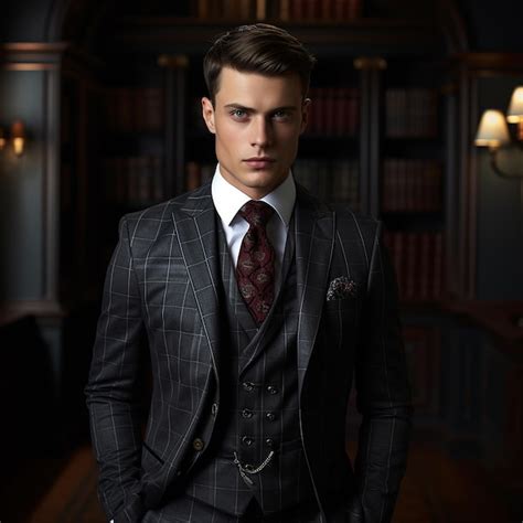 Portrait Photo D un Modèle Masculin De Mode Sexy Habillé Généré Par L