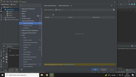 Problema o Pycharm Python começando a linguagem Solucionado
