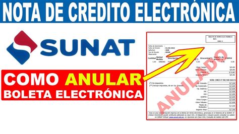 COMO ANULAR UNA BOLETA DE VENTA ELECTRONICA CON UNA NOTA DE CREDITO