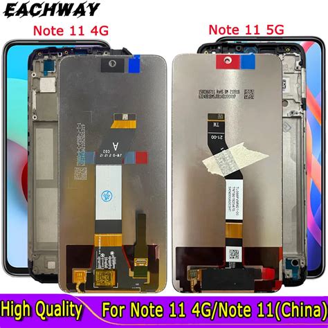 Tested For Xiaomi Redmi Note 11 4G LCD Display Touch Screen Digitizer
