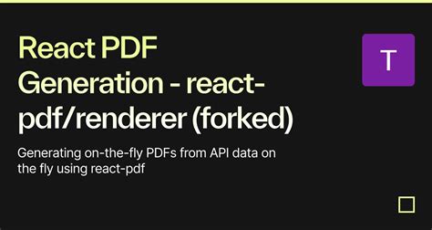 react pdf generation react pdf renderer forked codesandbox