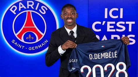 Foot PSG Le PSG officialise la signature d Ousmane Dembélé Foot 01