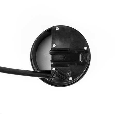 Einbausteckdose EVOline Circle80 USB AC CAT6A Schwarz