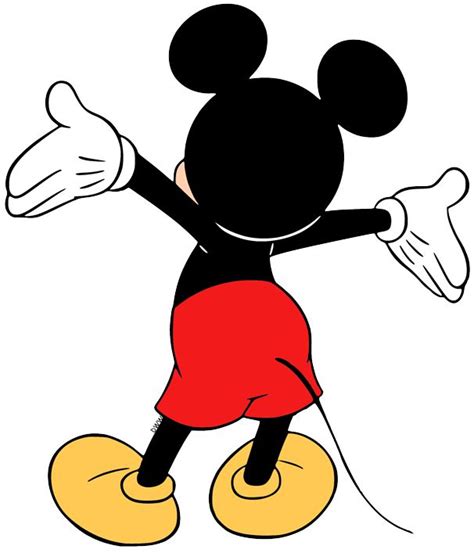 A Cartoon Mickey Mouse With His Arms Outstretched