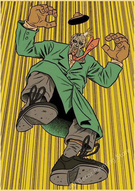 Retro MF Doom Posters Doomsday Kraft Paper Prints DIY Rapper Singer Vi