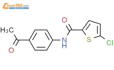 391225 63 1 N 4 Acetylphenyl 5 chlorothiophene 2 carboxamide化学式结构式