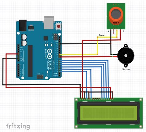 Arduino Interface For Alcohol Mq Sensor Mahi