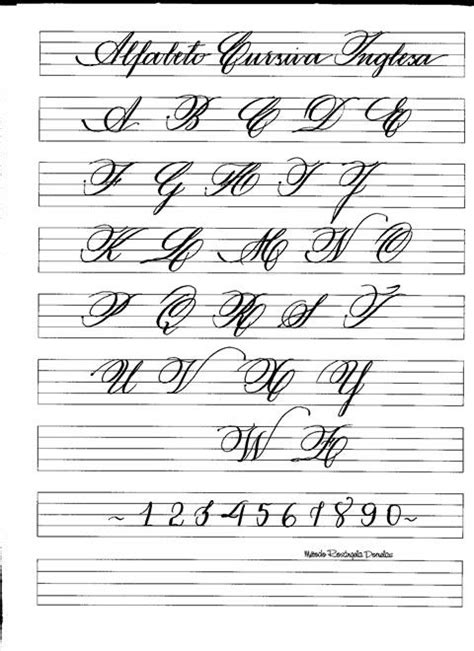 Letras Cursivas Inglesa