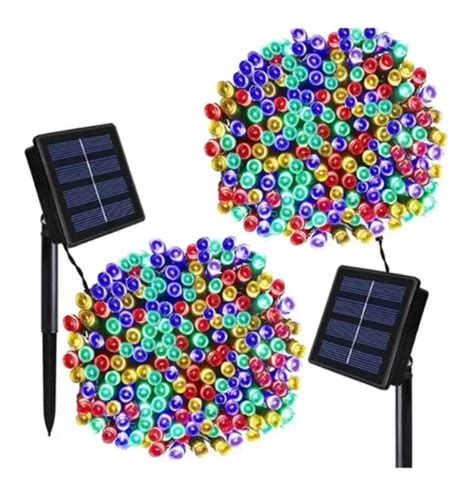 Guirnalda Pack X2 Solar Navideña 10 Metros 100 Led Cuotas sin interés