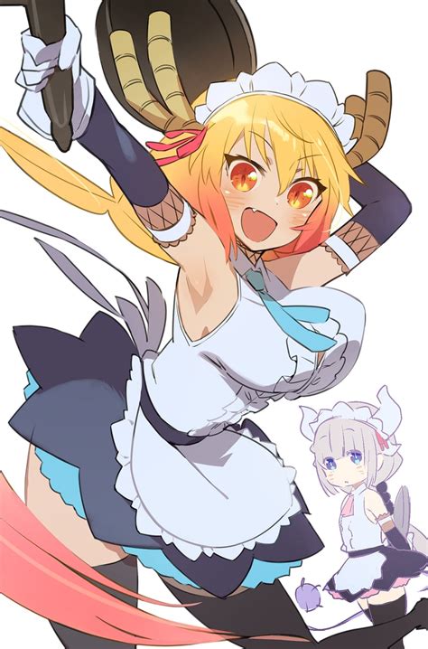 Kanna Kamui And Tohru Kobayashi San Chi No Maidragon Drawn By Gabu