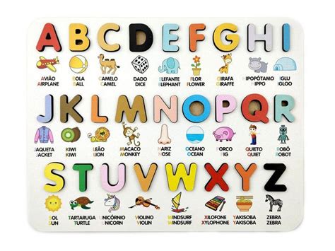 Alfabeto Bil Ngue Ilustrado Pedag Gico D Brinquedo Educativo