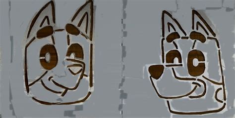 Bingo And Bluey Stencil For Pumpkin Carving Pumpkin Carving Carving