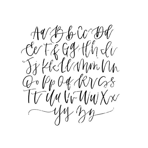 Printable Modern Calligraphy Alphabet Printable Word Searches