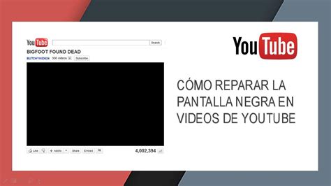 Cómo reparar la pantalla negra en videos de YouTube YouTube