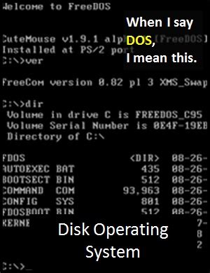 DOS What Does DOS Mean