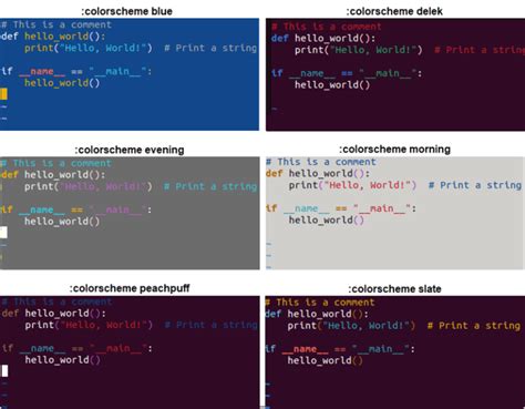 Vim Color Schemes How To Configure