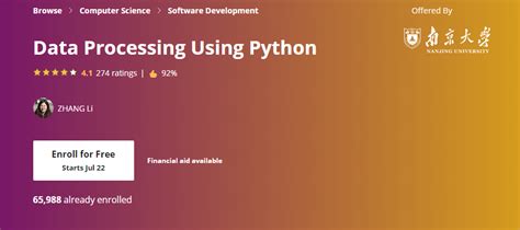 data processing using python free coursera python course learning online course