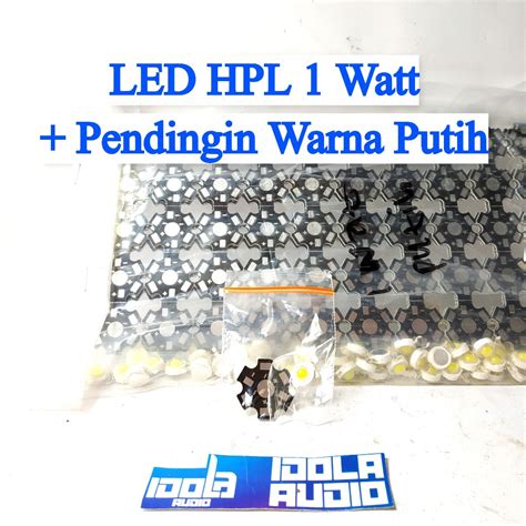 Jual LED HPL 1 Watt Pendingin Warna Putih Lampu LED HPL Putih 1