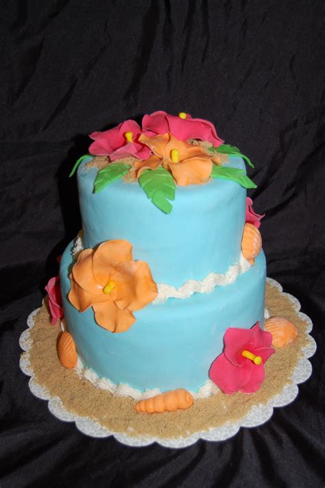 Luau Birthday Cake Birthday Cakes Luau Birthday Cakes Luau Cakes