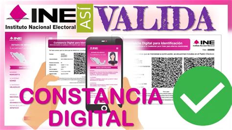 VALIDAR CONSTANCIA DIGITAL INE Así deberás identificarte