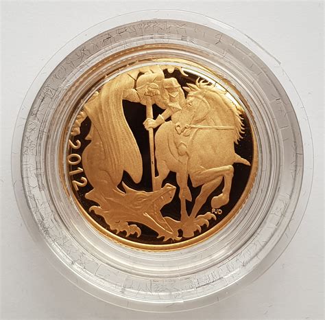 2012 Gold Proof Sovereign M J Hughes Coins