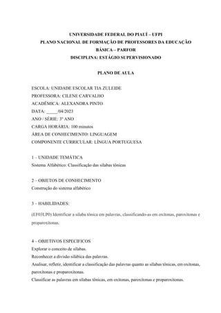 Separando S Labas Planos De Aula Ano L Ngua Portuguesa