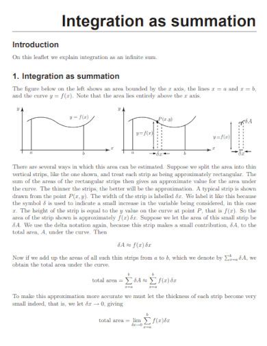 Summation Examples Format How To Solve Pdf