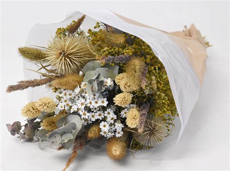 Droogbloemen Boeket Naturel 50cm Decofleur