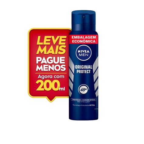 Desodorante Aerossol Nivea Men Original Protect Ml Embalagem