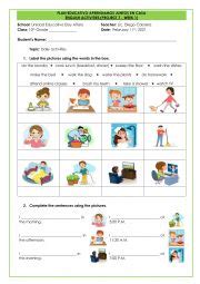 Daily Routines Esl Worksheet By Cooldigo