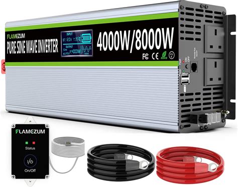 Pure Sine Wave Inverter W Power Inverter V To V Ac Car