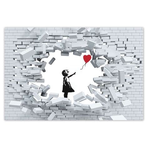 Naklejka ścienna 120x80 Dziewczyna Balonik Banksy ZeSmakiem Sklep