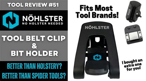 Nohlster Belt Clip With Bit Holder Fits Milwaukee Dewalt Ridgid