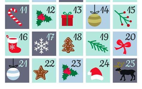 Calendriers de l Avent à télécharger et imprimer