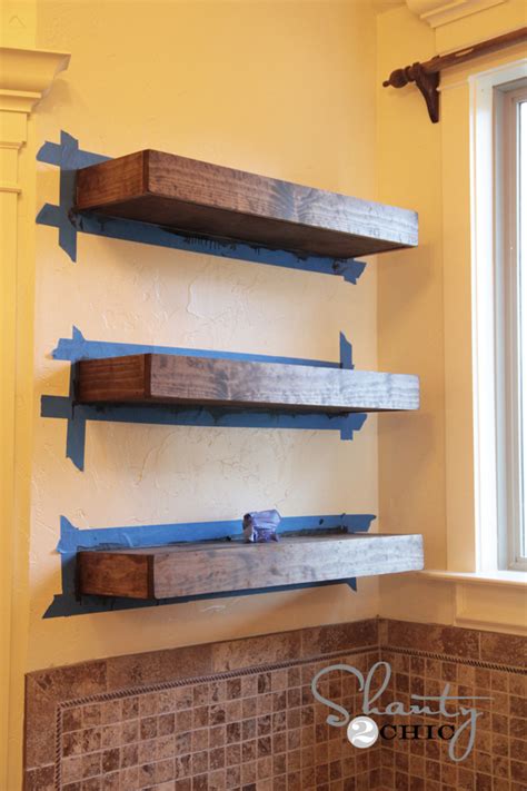 Easy DIY Floating Shelves Floating Shelf Tutorial Video Free Plans