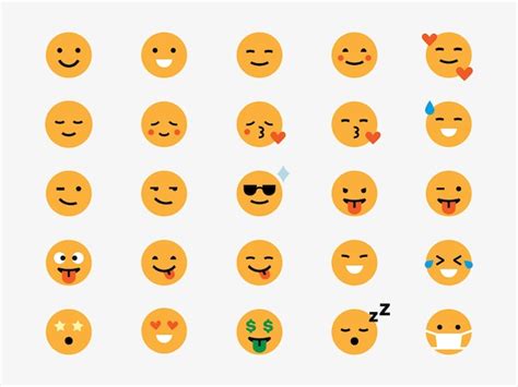 Premium Vector Emoji Set