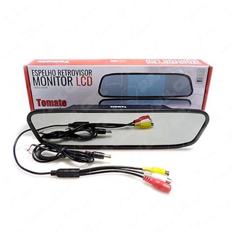 Kit Espelho Retrovisor Lcd Câmera De Ré E Camera Frontal Shopee
