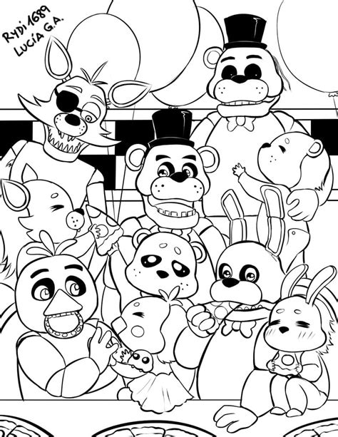 Desenhos De Five Nights At Freddy S Para Colorir WONDER DAY