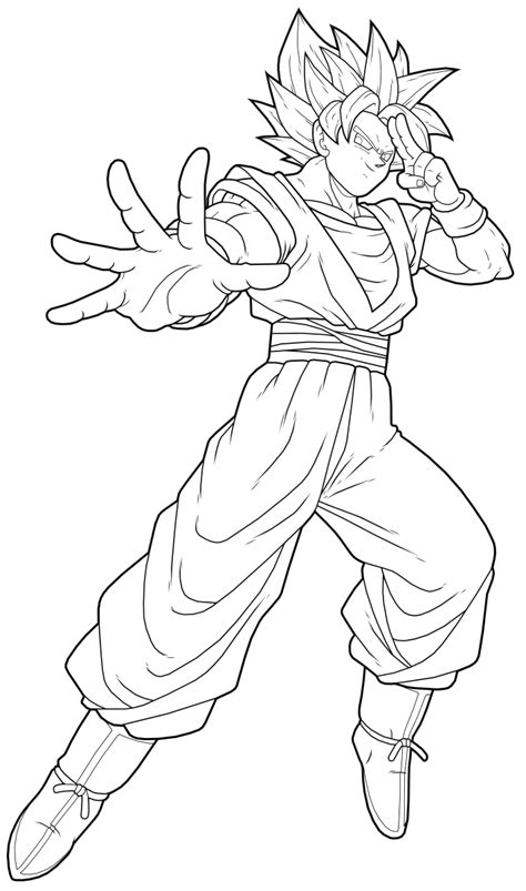 Dibujos para colorear gratis para niños de Dragon Ball Z Dragon Ball