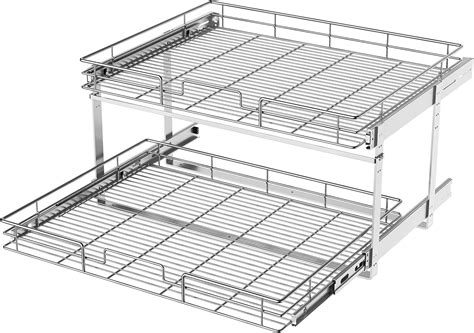 Amazon LOVMOR 2 Tier Individual Pull Out Cabinet Organizer 25½ W