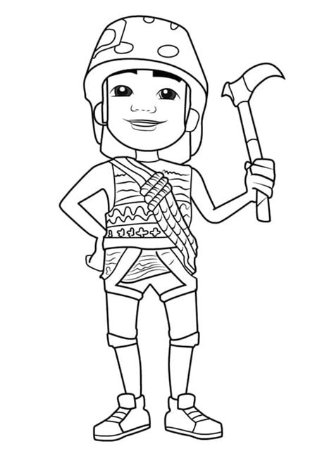 Dibujos De Jamie De Subway Surfers Para Colorear Para Colorear Pintar