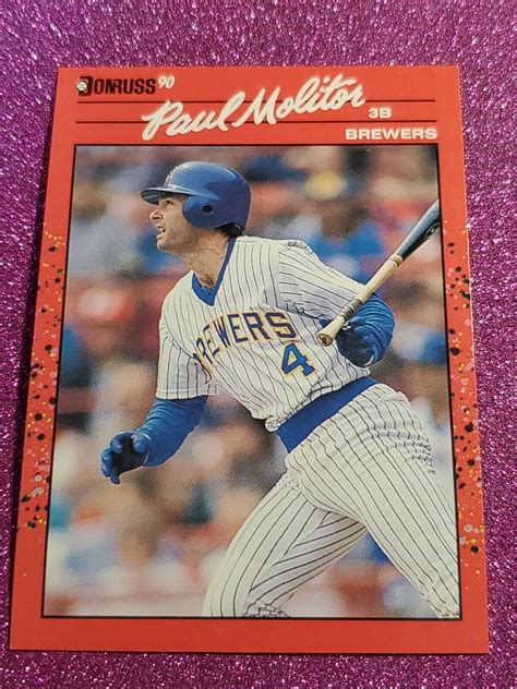 1990 Donruss Paul Molitor Milwaukee Brewers 103 EBay