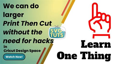 Larger Print Then Cut Without Hacks In Cricut Design Space V