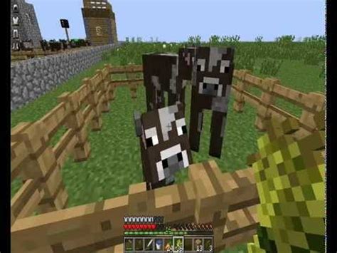 Tuto Minecraft 1 Comment faire un élevage de vaches YouTube