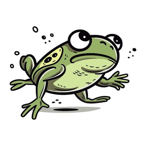Premium Vector Frog Icon Vector Illustration Of Cartoon Frog Hand