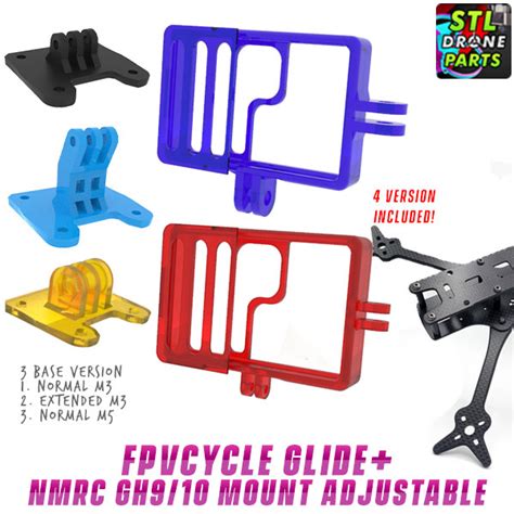 STL Datei FPVCycle Glide Rahmen NamelessRC Naked Gopro Hero 9 10 11