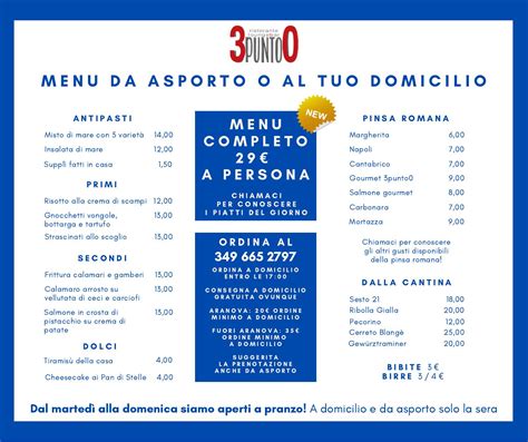 Menù cena 3punto0 Aranova pdf DocDroid