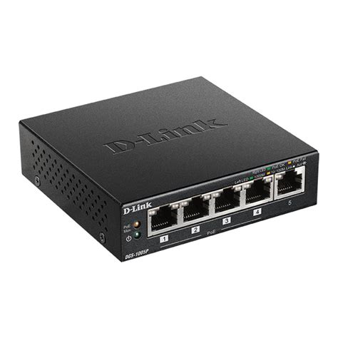 SWITCH HUB สวตซฮบ D LINK 5 PORTS DGS 1005P GIGABIT PORT POE