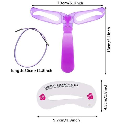 24Pcs Eyebrow Stencils Kit 8 Styles Reusable Eyebrow Template Set