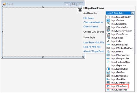 flowpanel layout inputpanel for winforms componentone